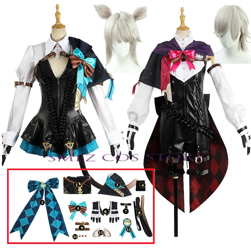 Twins-Lynette-Lyney-Cosplay-Anime-Costume-Impact-Cosplay-Wig-Magician ...