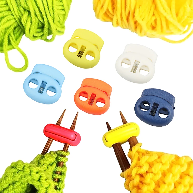 5pcs Knitting Needle Stopper Spring Needle Stopper Colored Needle Tip ...