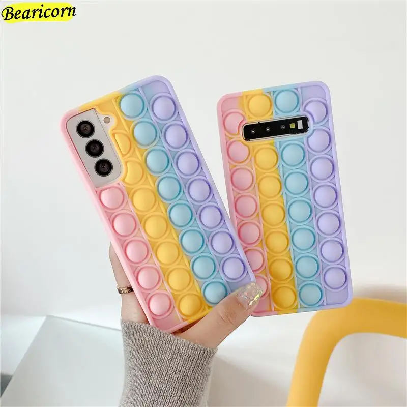 Pop Fidget Toys Bubble Phone Case para Samsung Galaxy A10, A10s, A10e ...