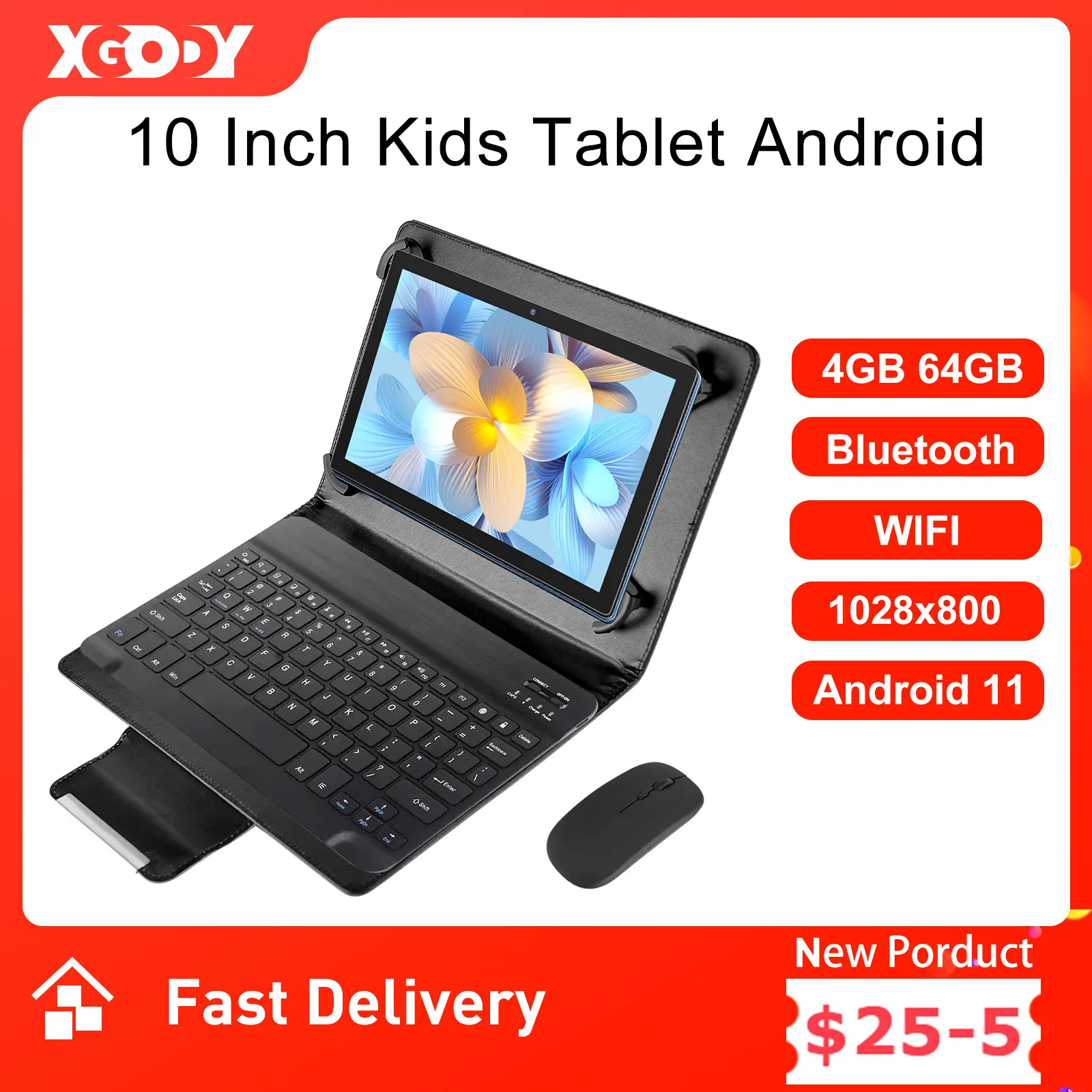 XGODY 10 Polegada Tablet Android 11 Estudo Tablets para Educação 4GB ...