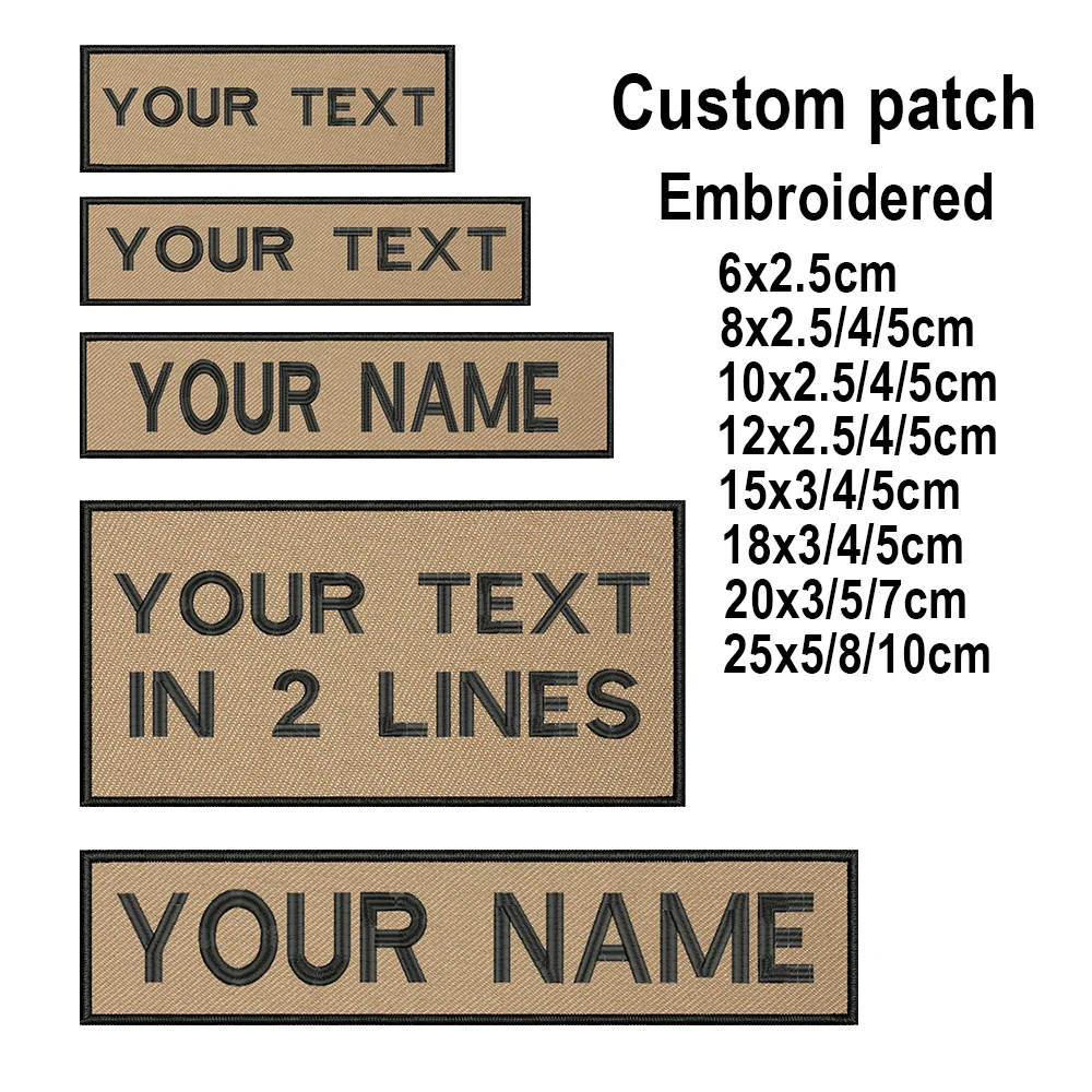 Custom-Name-Patch-Personalized-Emblem-Embroidery-Patches-Applique ...