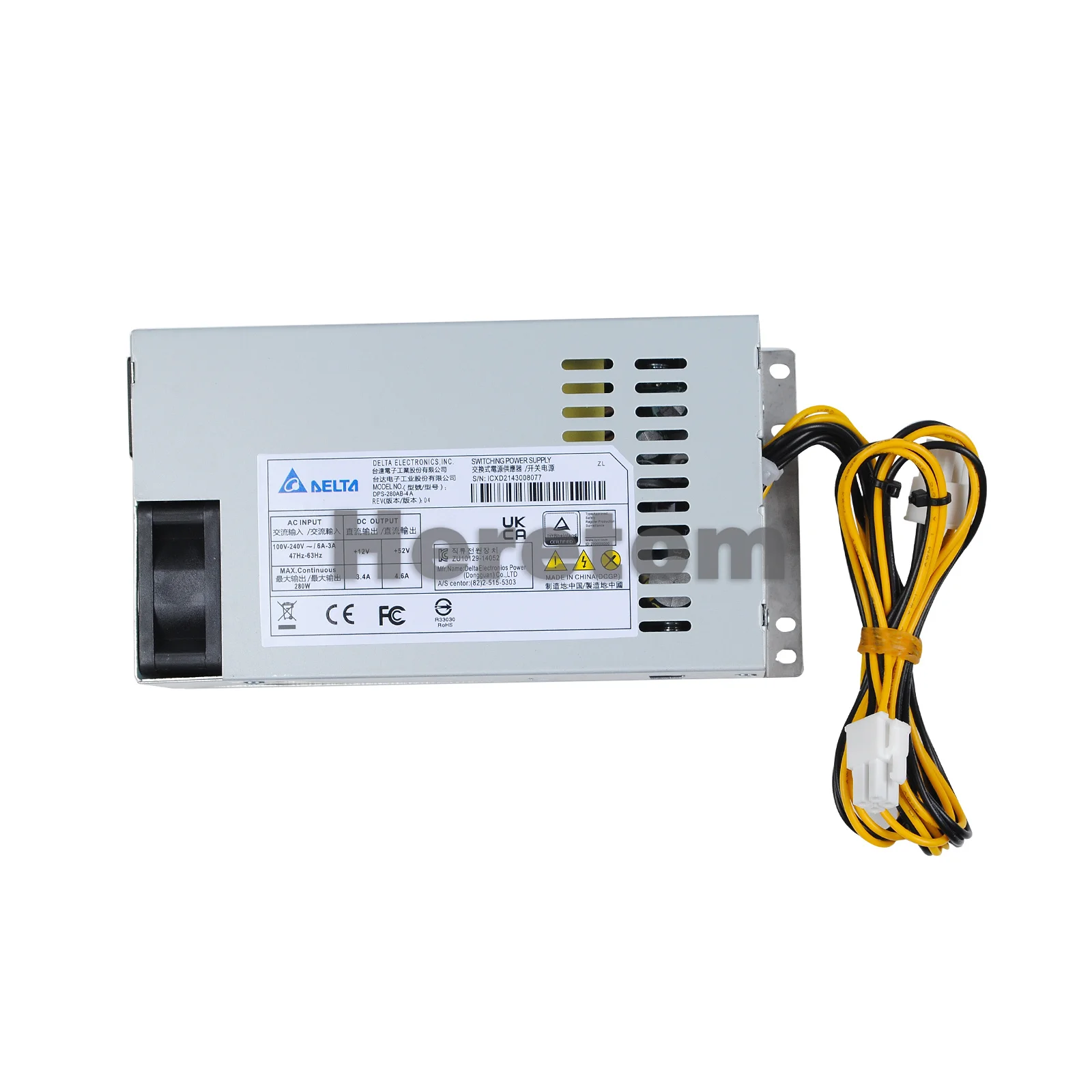 NEW-Delta-Switch-Power-Supply-NVR-DVR-DPS-280AB-4A-PoE-Power-for-HIK ...