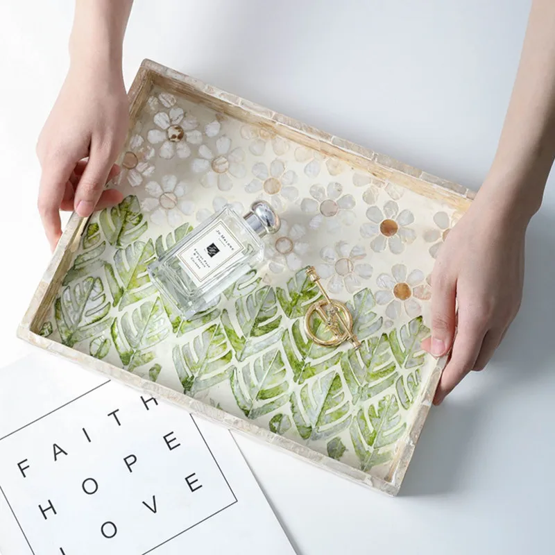 Luxury-Handmade-Colorful-Shell-Storage-Trays-Decorative-Jewelry-Fruit ...