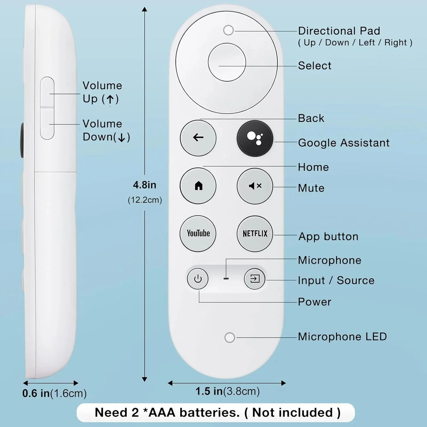Generic G9N9N IR Remote Replacement Smart TV Remote Bluetooth ...