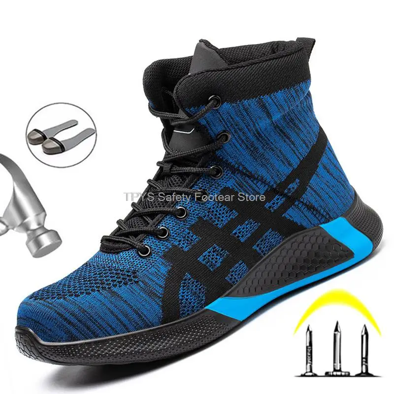 High-Top-Safety-Shoes-Men-Women-Steel-Toe-Sneaker-Male-Breathable-Work ...