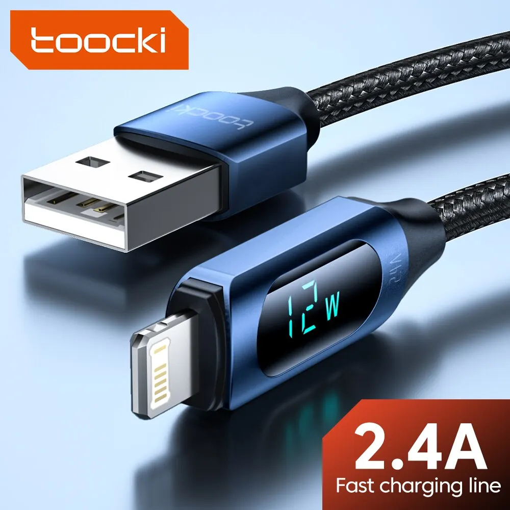 Toocki-LED-Display-USB-Cable-For-iPhone-14-13-12-11-Pro-Max-Fast ...