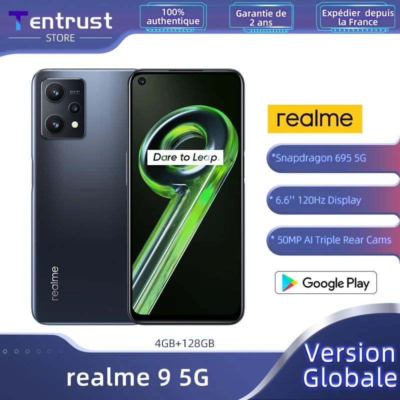 Global Version realme 9 5G Smartphone Snapdragon 695 5G Octa-core ...
