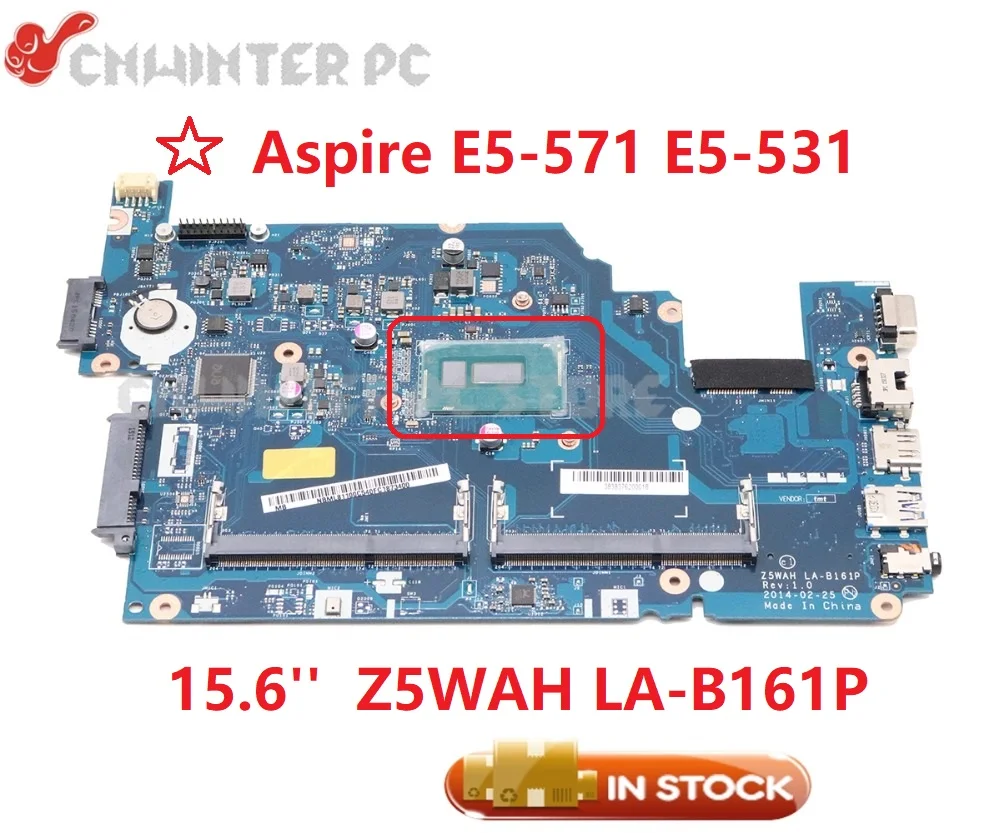 NOKOTION placa base Z5WAH LA B161P REV 1,0 NBV9M11001 para Acer aspire ...