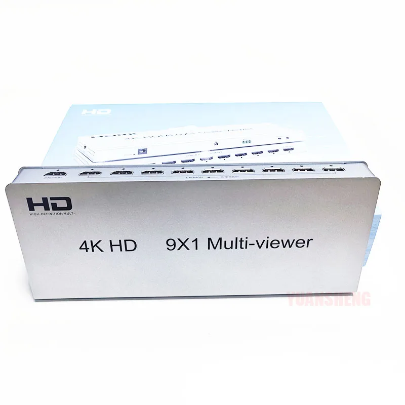 4K 9x1 HDMI-compatible Multiviewer 9 in 1 Out Seamless Switch 10 ...