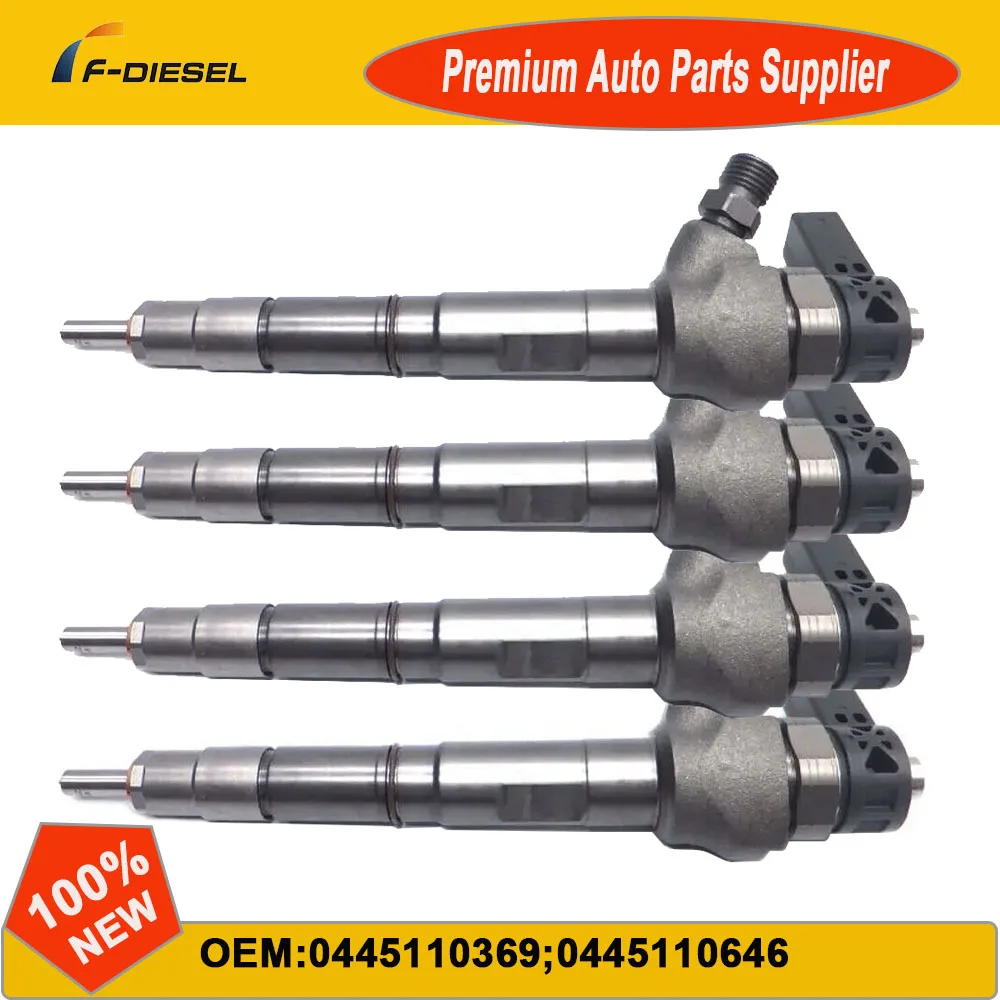 F-DIESEL-4PCS-Common-Rail-Diesel-Fuel-Injector-0445110369-0445110646 ...