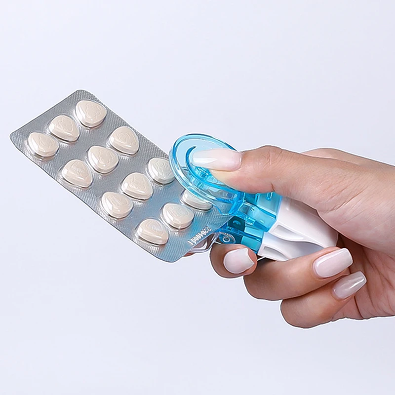 Portable-Pill-Taker-Tablets-Blister-Pack-Opener-Pill-Dispenser-Storage ...