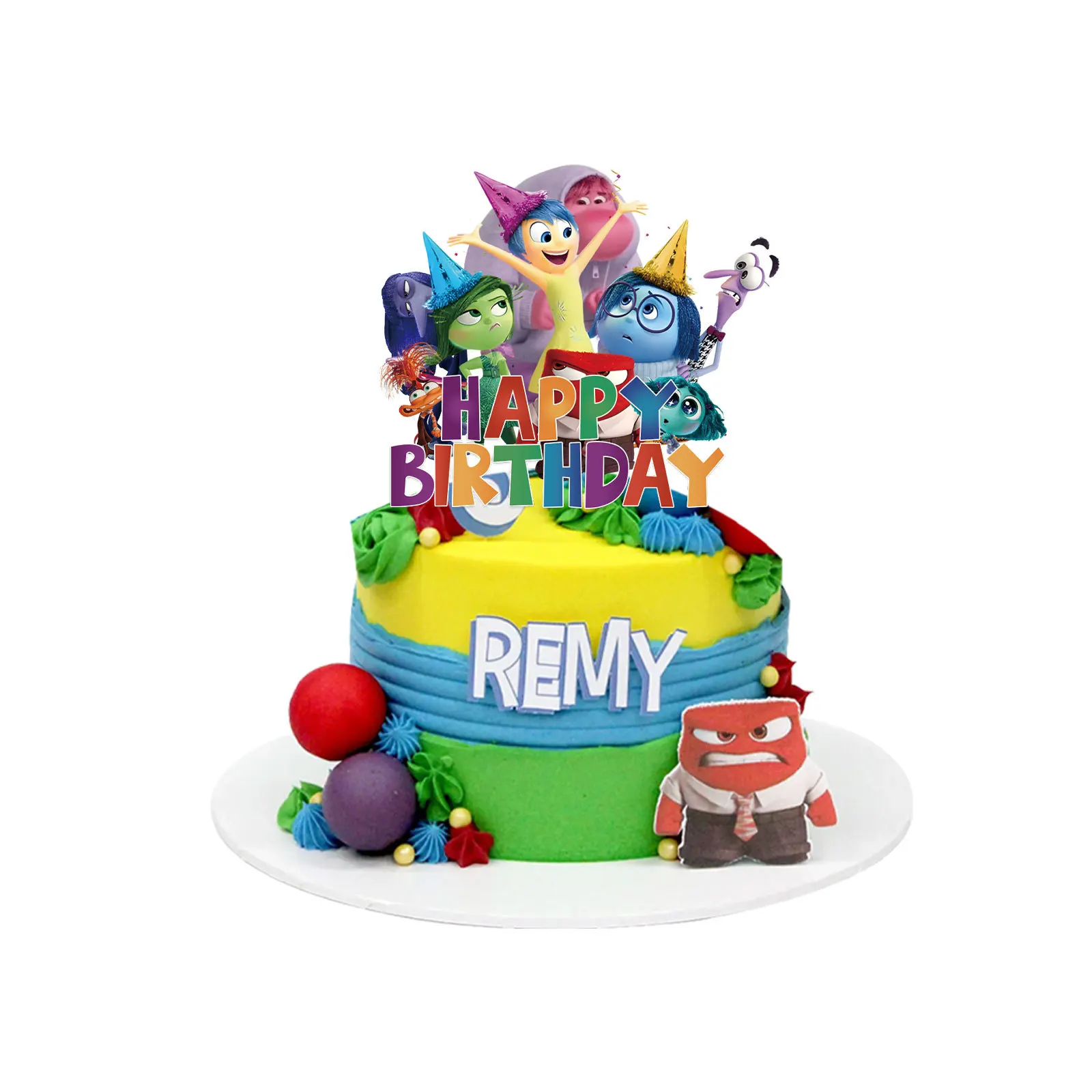 Set de decoración para fiesta de cumpleaños de Disney Inside Out 2 ...