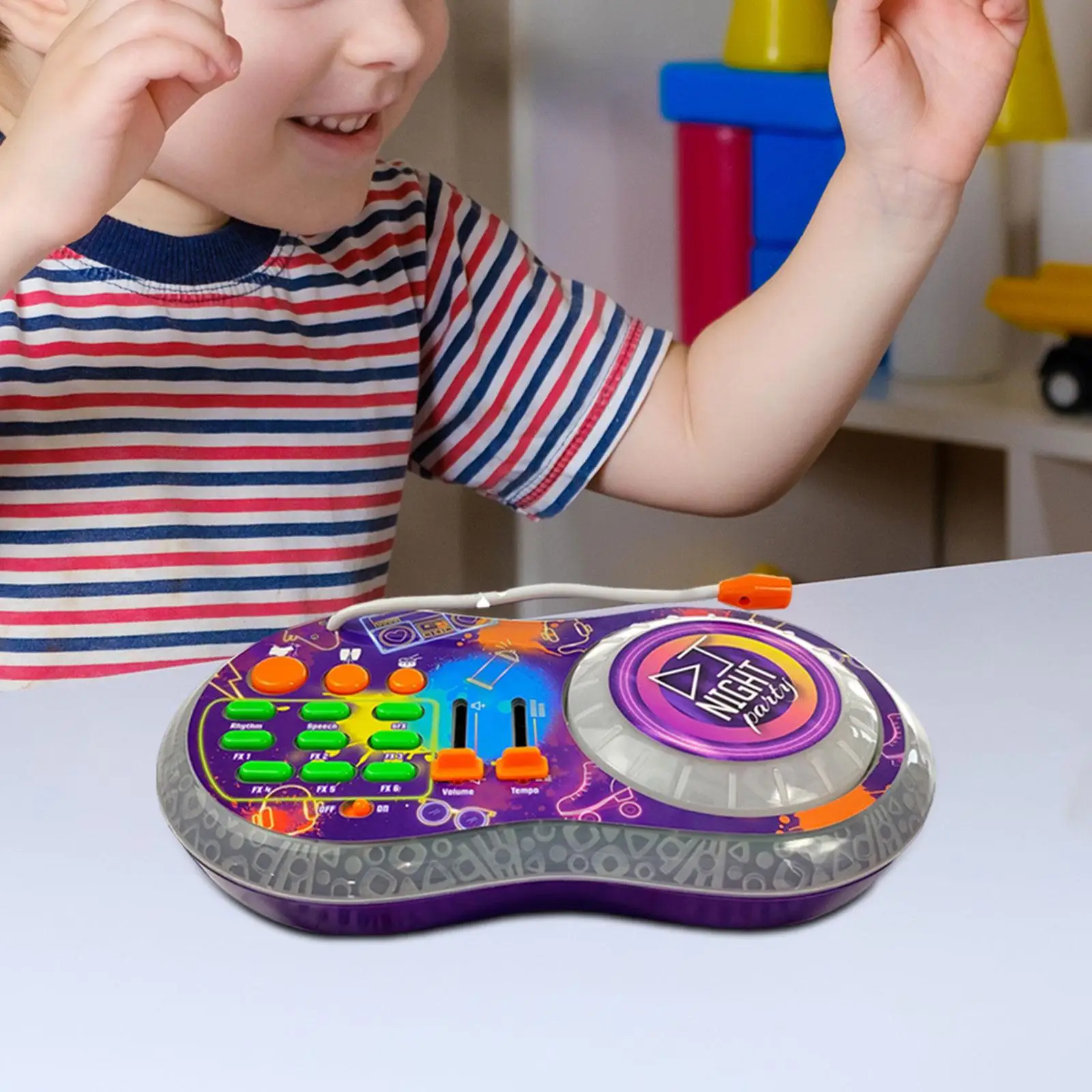 DJ-Party-Mixer-Toy-Built-in-Microphone-Musical-Turntable-Toy-DJ-Mixer ...