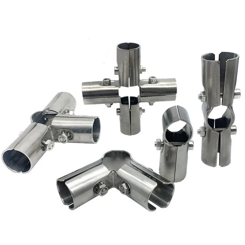 1Pc-25mm-Round-Pipe-Joint-Stainless-Steel-Tube-Connector-Clothes ...