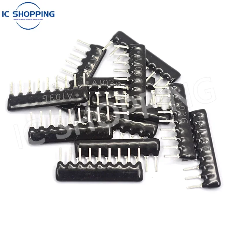 200pcs-5PIN-9PIN-exclusion-Network-Resistor-array-DIP-100-220-330-470 ...