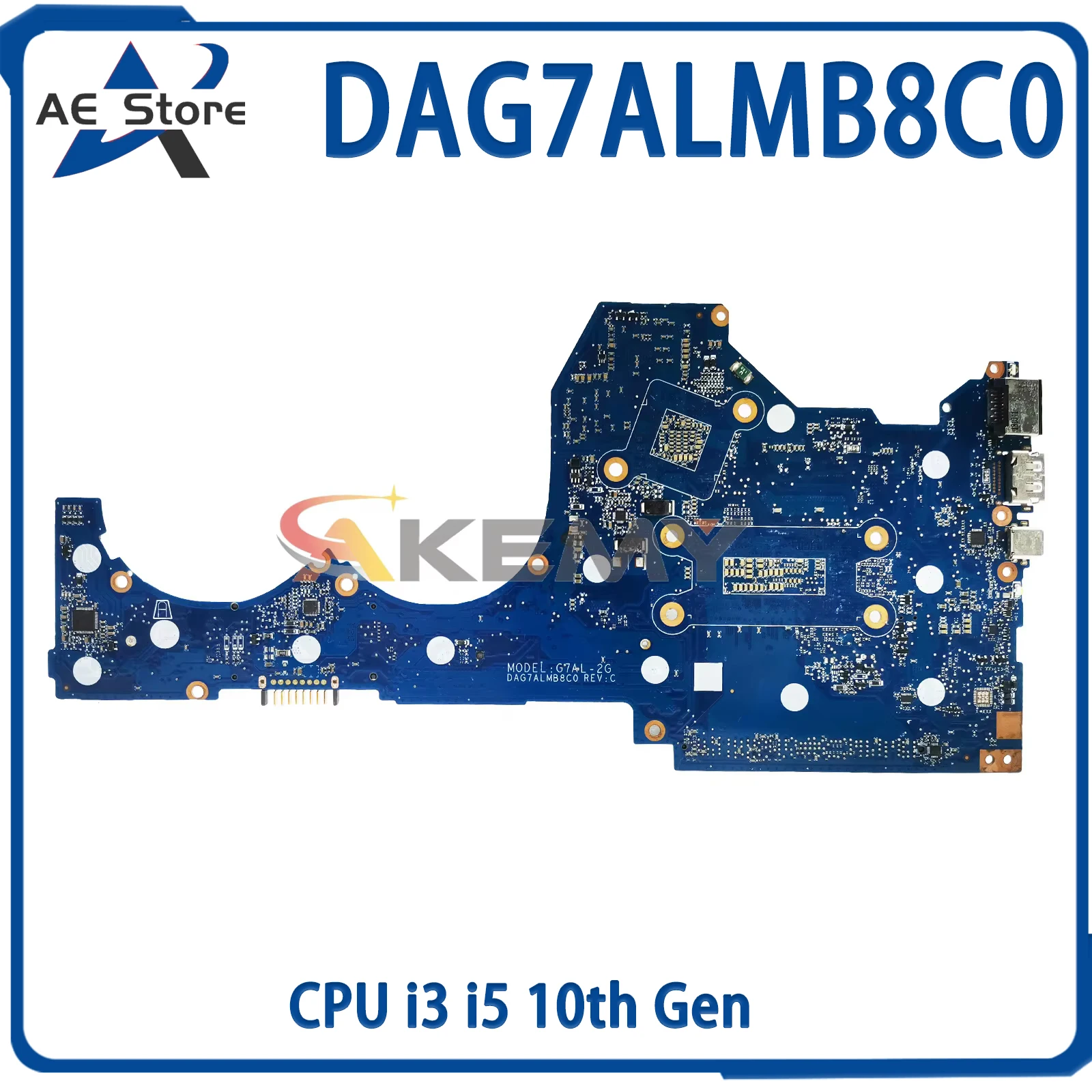 AE-DAG7ALMB8C0-Notebook-Mainboard-For-HP-Pavilion-14-CE-L67081-601 ...