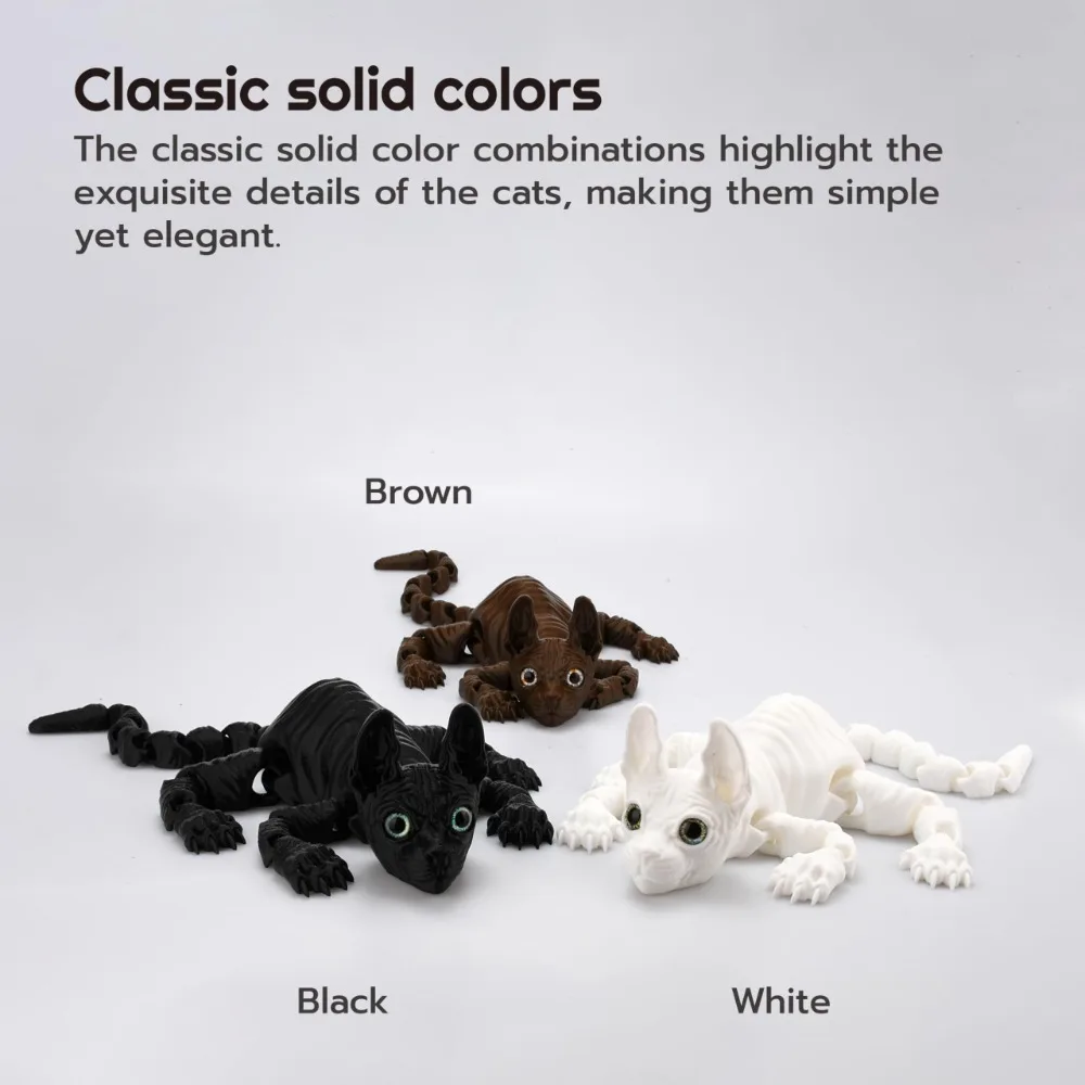 High-Quality-Miniature-Hairless-Cat-Model-Doll-Toys-Animal-Figure-Cat ...