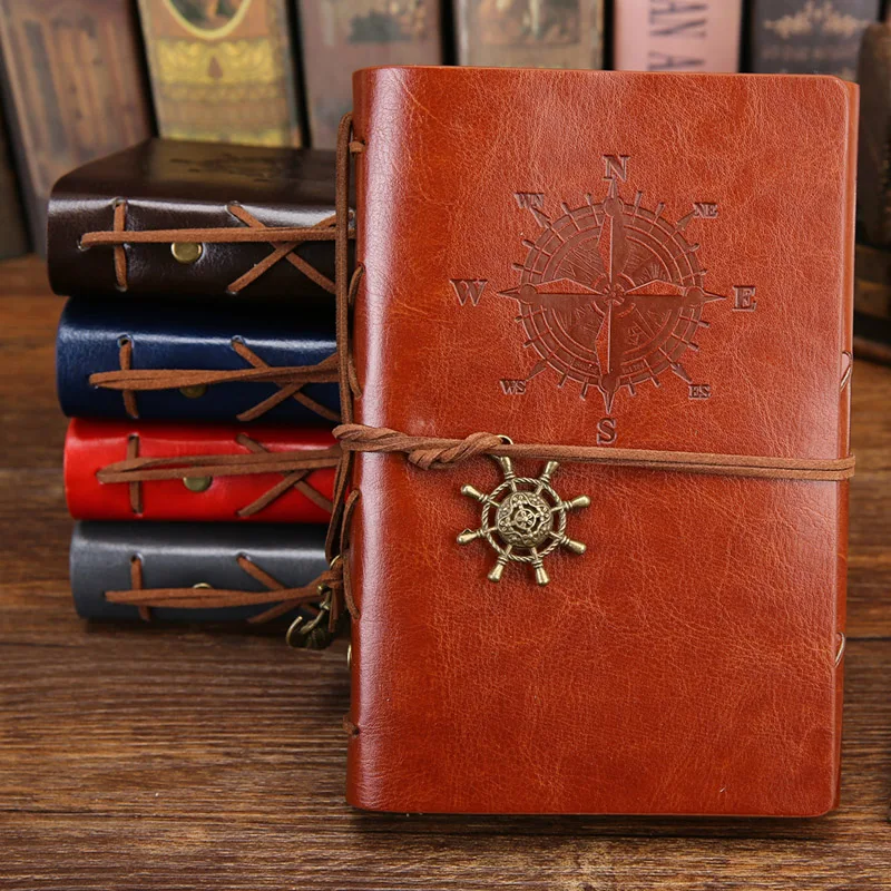 Cuaderno de espiral Retro, Bloc de notas con anclas de pirata Vintage ...