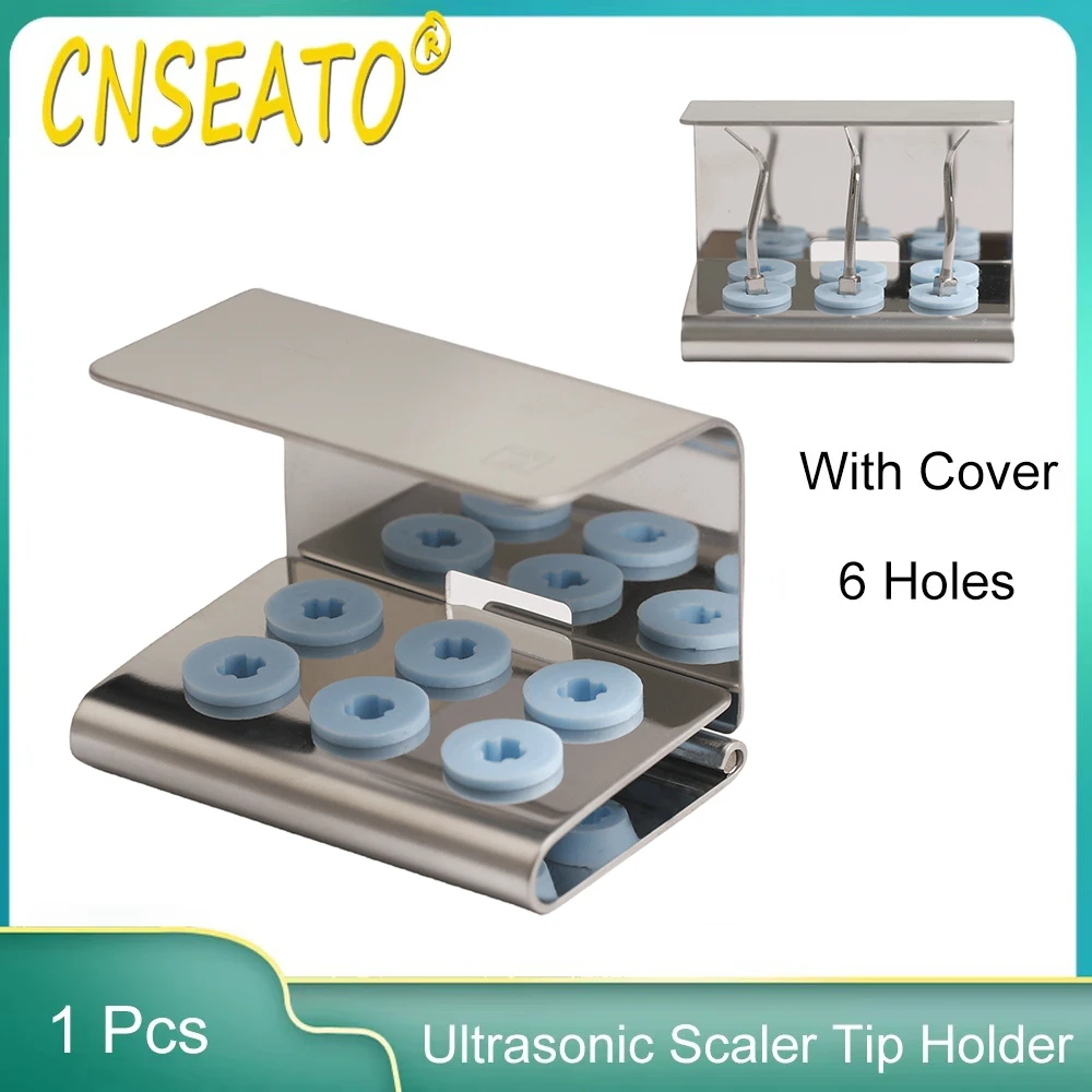 6-Hole-Dental-Ultrasonic-Scaler-Tip-Holder-With-Cover-Sterilizer-Case ...