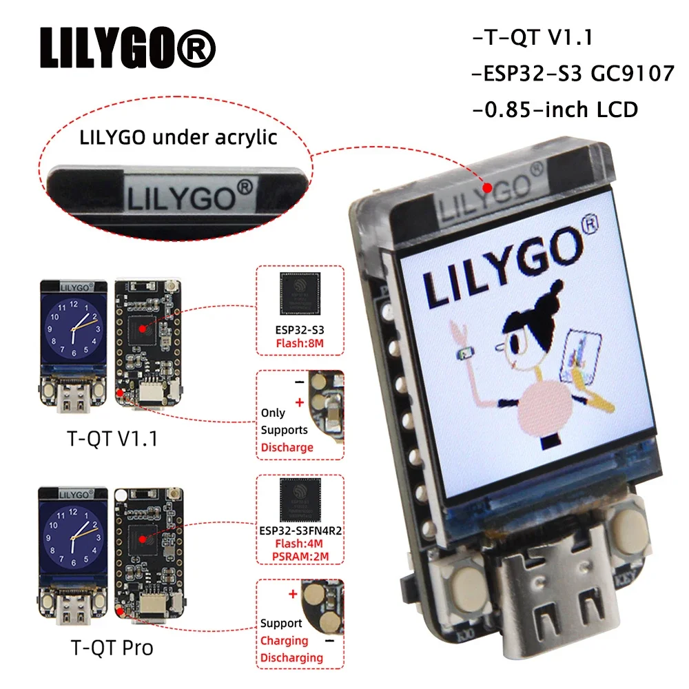 Lilygo-T-QT-pro-ESP32-S3-gc9107-0-85-zoll-lcd-display-modul-entwicklung-board-wifi.jpg