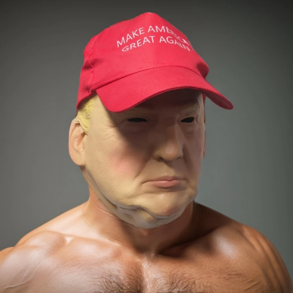 Engra-ado-Chuanpu-Latex-Character-Mask-para-Adultos-American-Campaigner ...