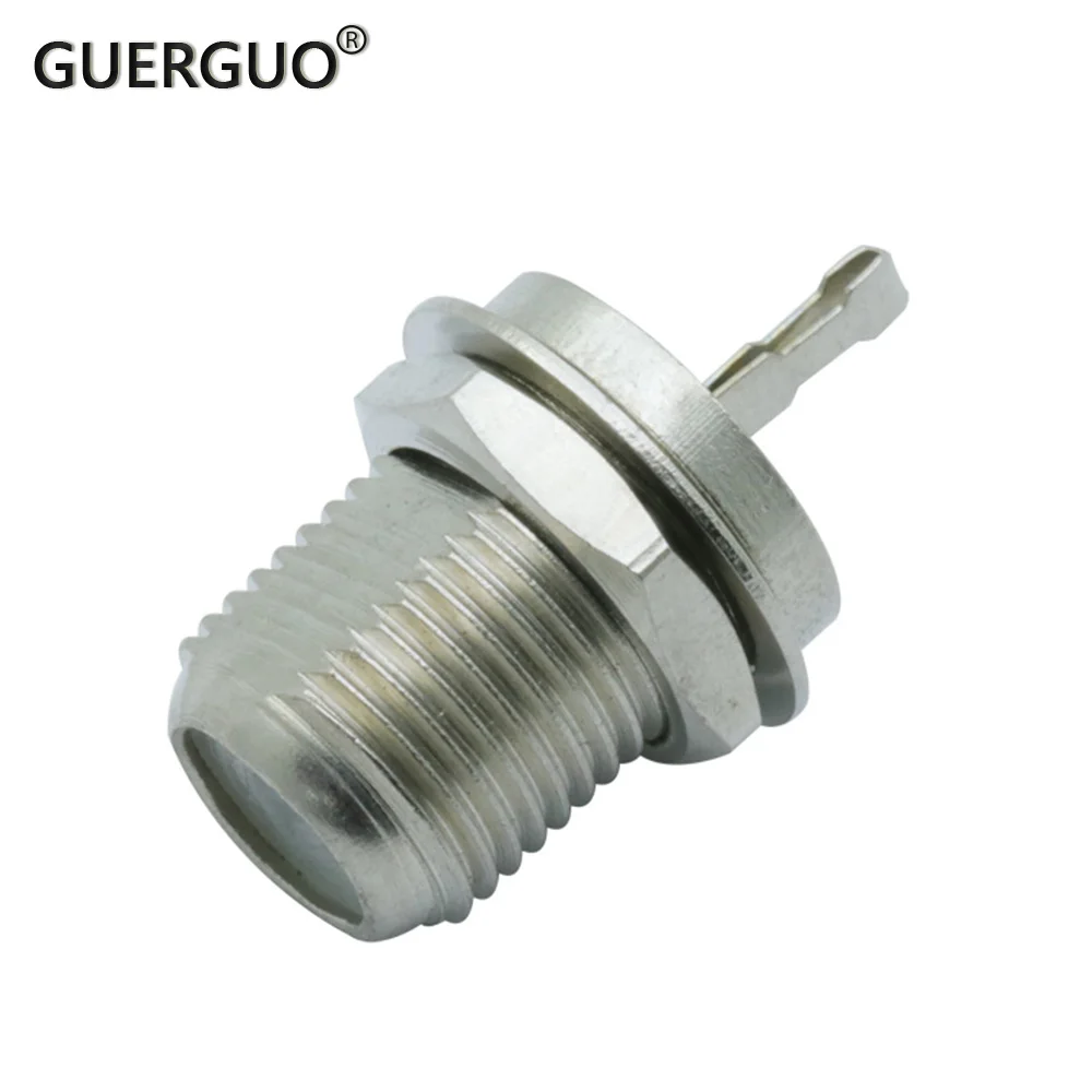 1PC F Type Female Bulkhead Jack Socket Panel Mount Adapter RF Coax ...
