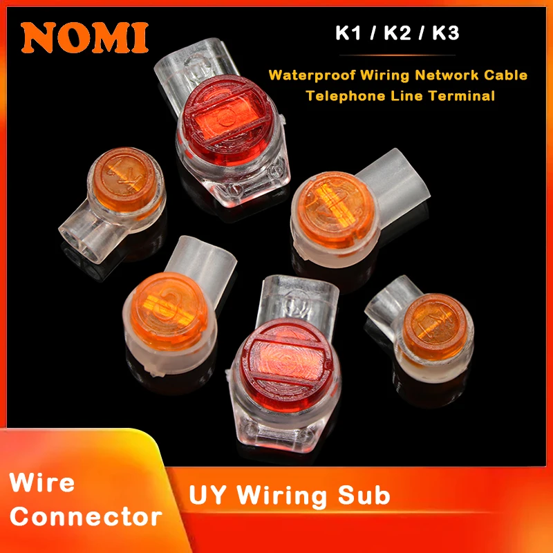 30-50-100pcs-UY-Scotchlock-Connector-Lock-Joint-K1-K2-K3-Waterproof ...