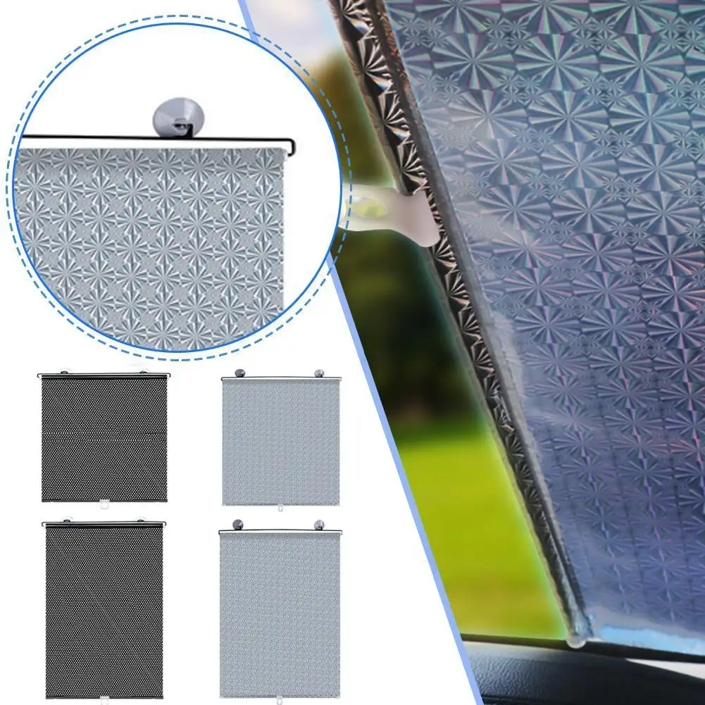 Car-Sunshade-Heat-Insulation-Film-Retractable-Front-Punch-free-Shading ...