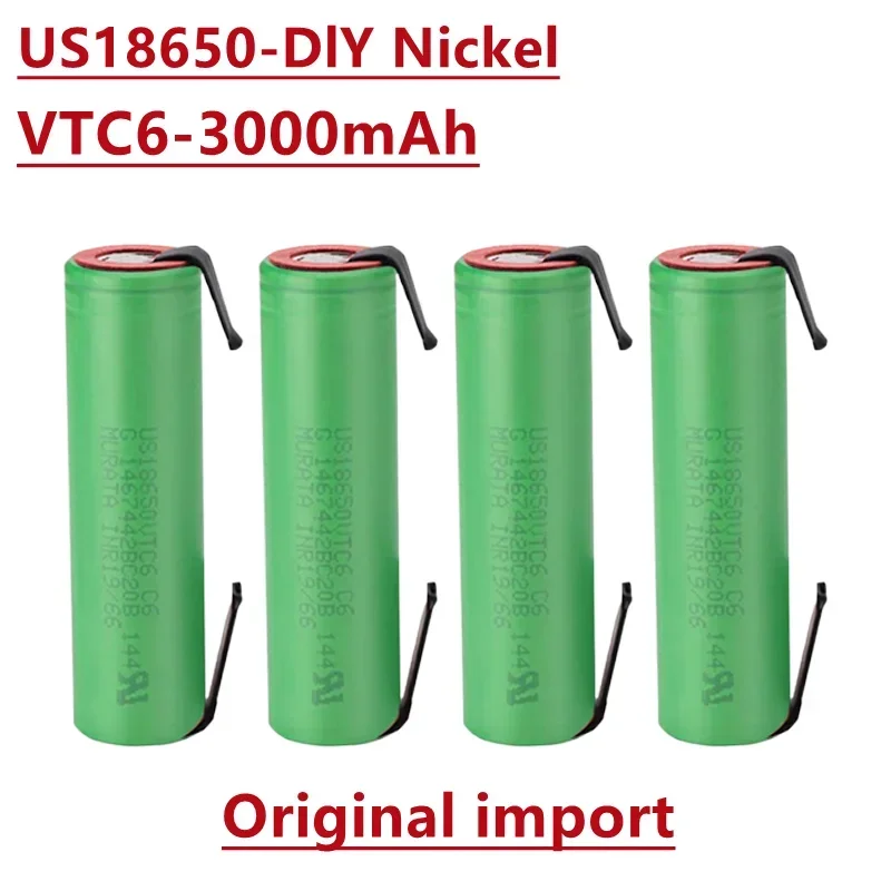VTC6-3-7V-3000mAh-18650-Li-ion-Battery-30A-Discharge-For-18650 ...