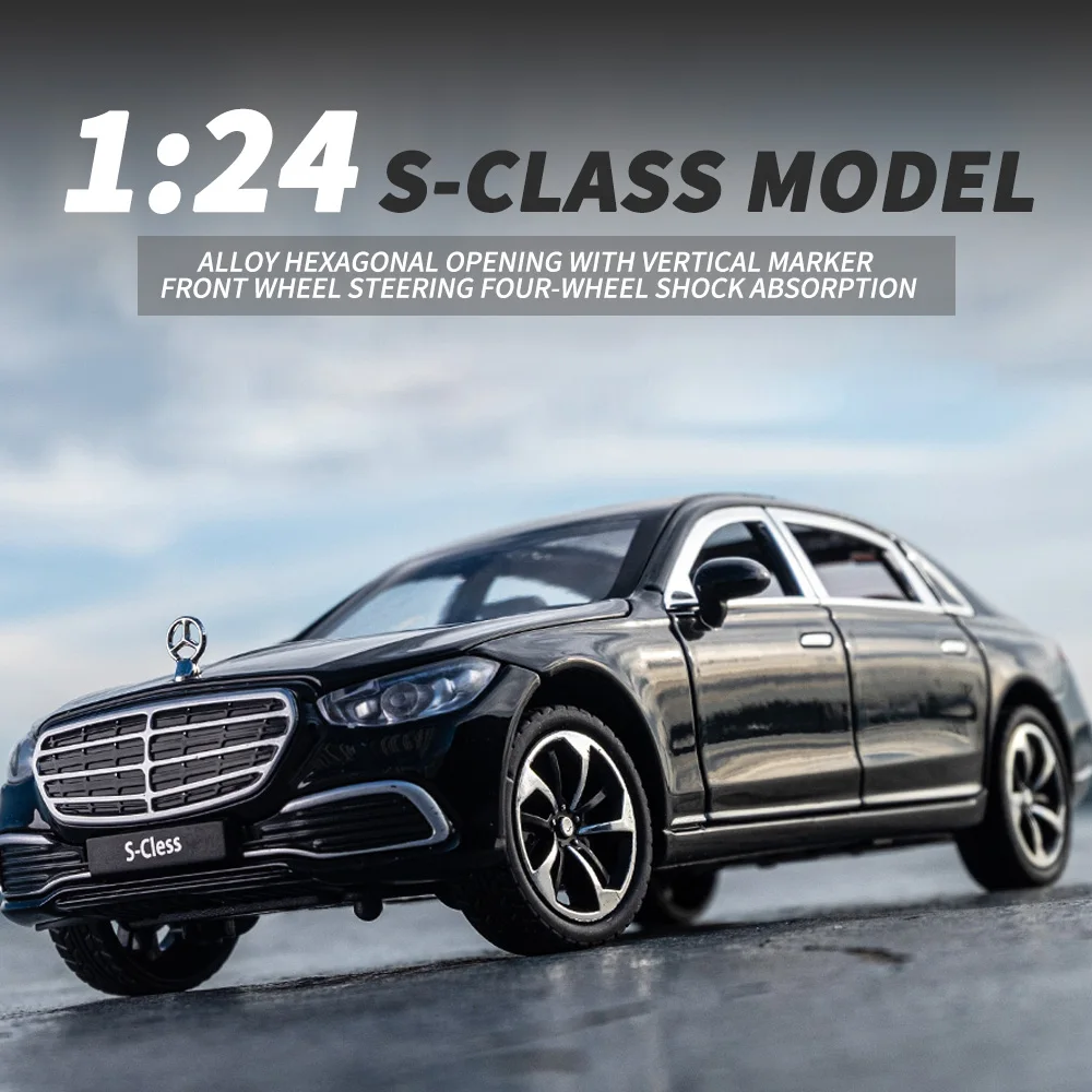 1-24-S-Class-S400L-Alloy-Car-Model-Miniature-Car-Simulation-Die-Cast ...