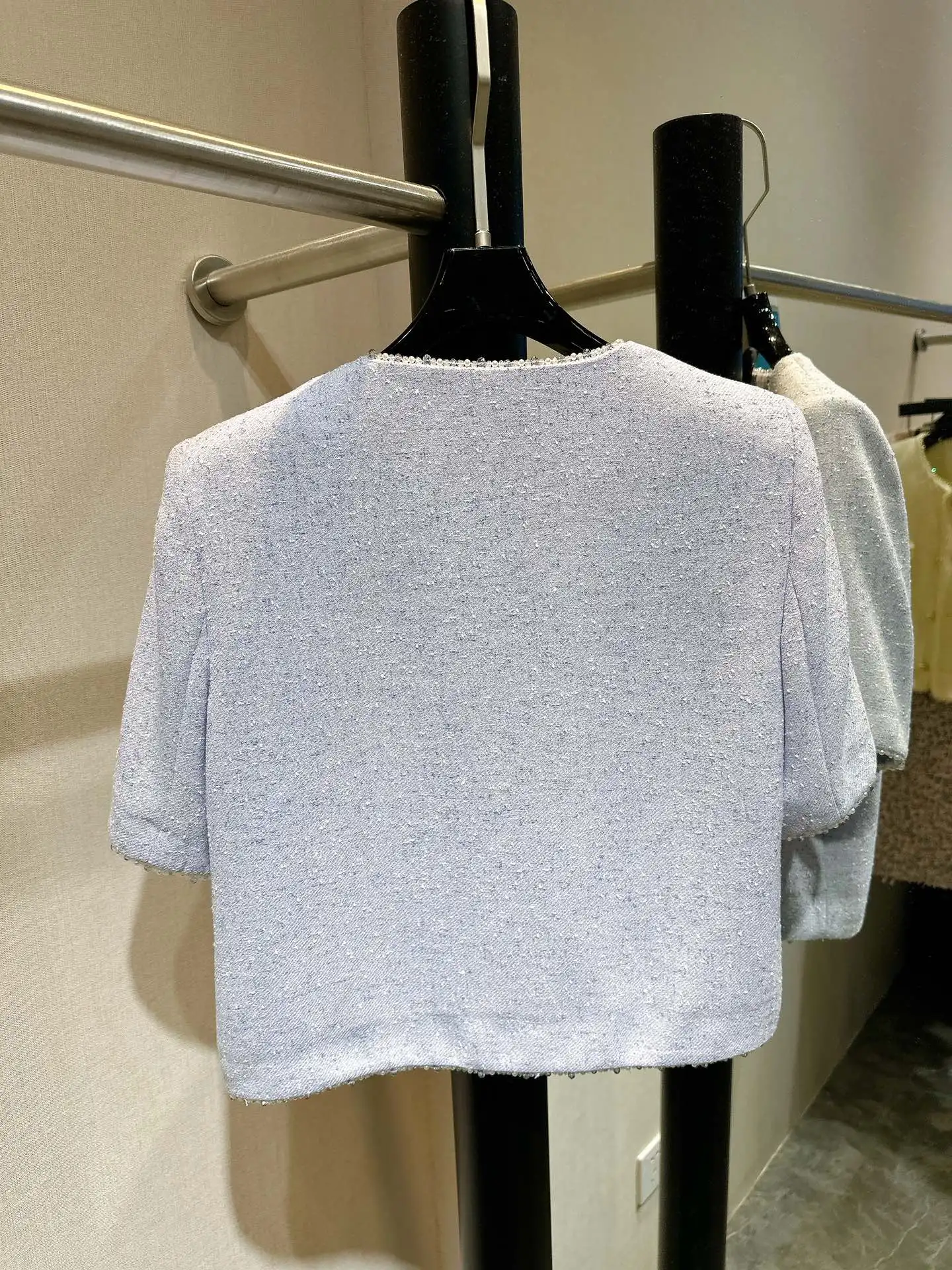 24-Crew-neck-striped-knitted-short-sleeves-wool-knit-cozy-and-delicate ...