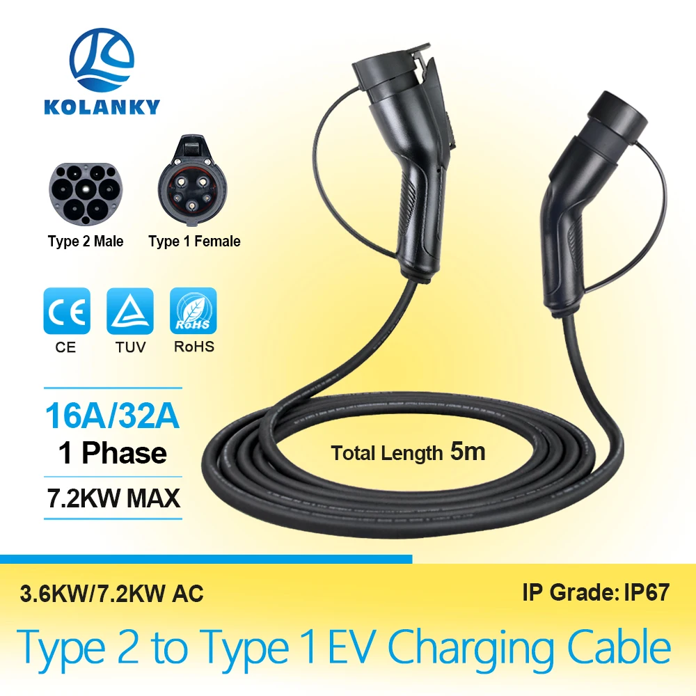 EV-Charging-Cable-5M-16A-32A-3-6KW-7-2KW-1Phase-EV-Cord-Car-Charger ...