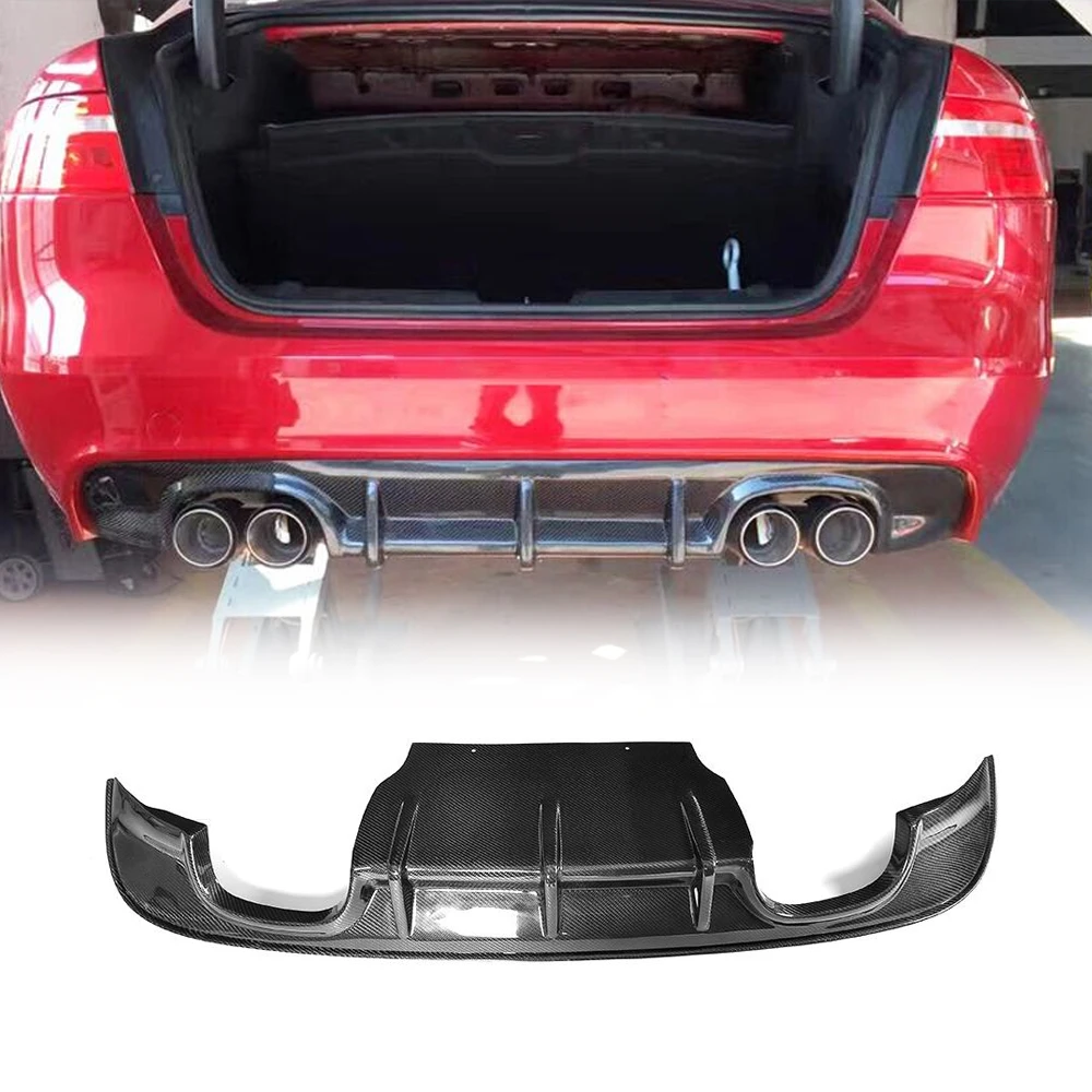 Carbon-Fiber-Rear-Lip-Diffuser-For-Jaguar-XE-Sedan-4-Door-2015-2017-FRP ...