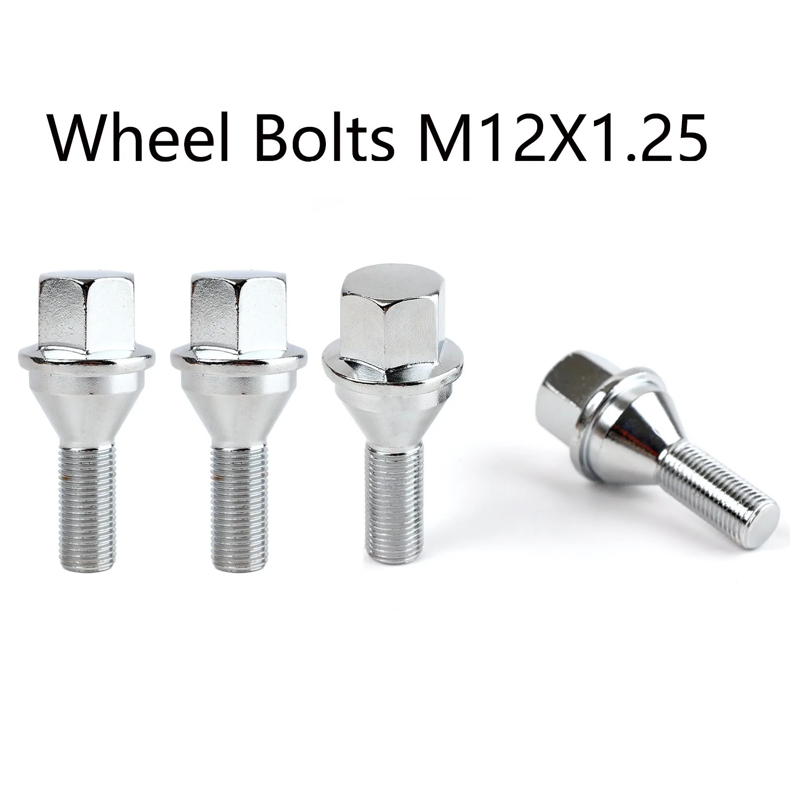 4Pcs-Car-M12-1-25-Wheel-Studs-Lug-Bolts-Silver-28mm-Truck-Parts-Tool ...