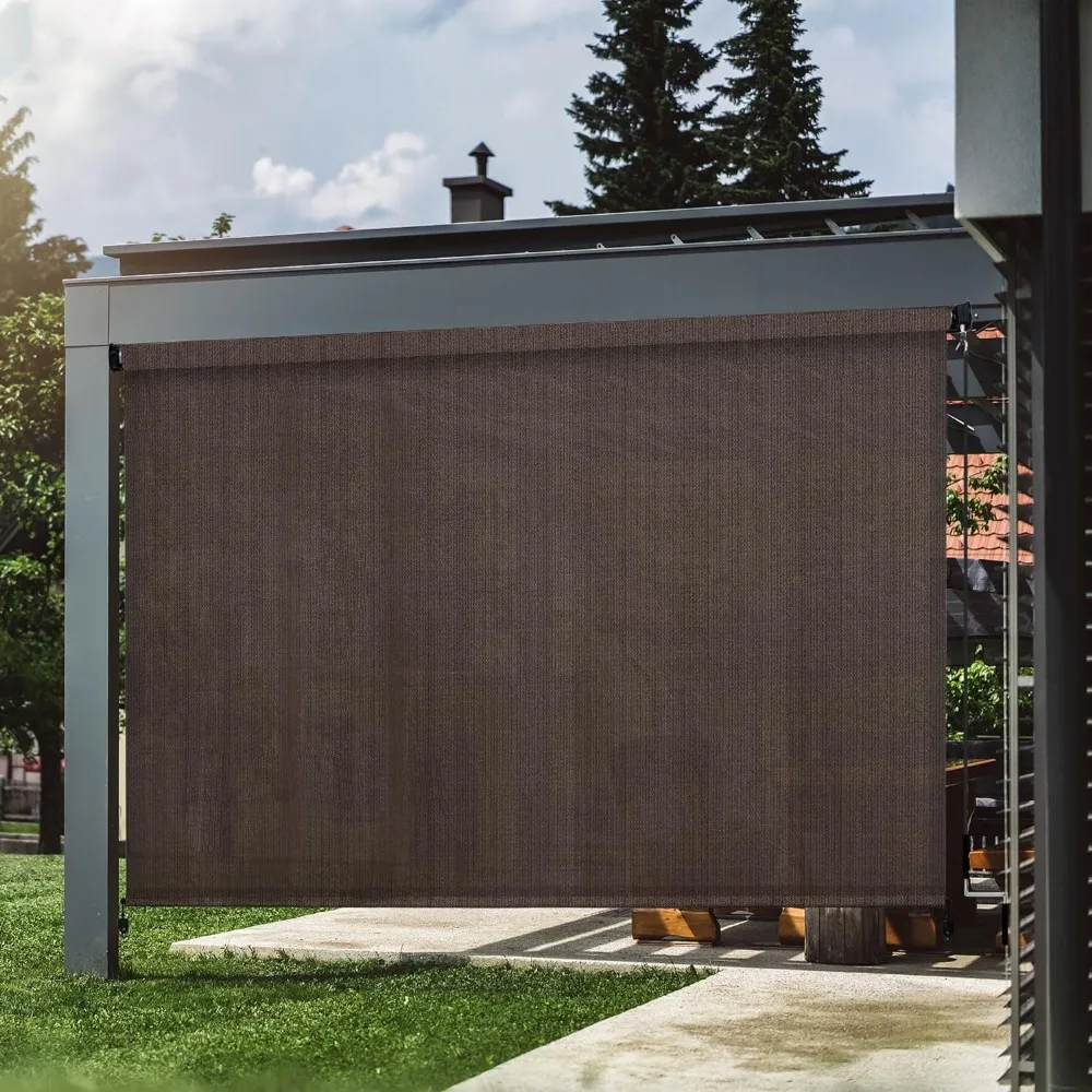 Outdoor-indoor-Roller-Shade-Patio-Cordless-Blinds-Roll-Up-Shade-8x8FT ...