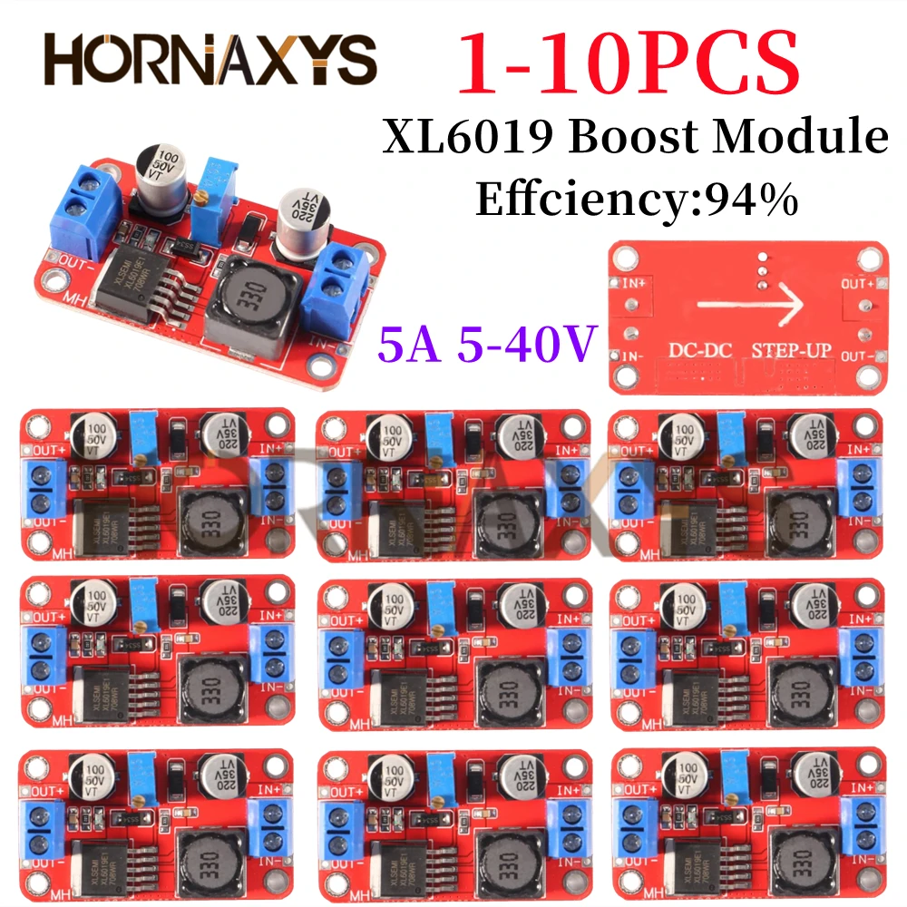 1-10PCS-XL6019-DC-DC-Step-Up-Power-Module-DC-DC-Boost-Volt-Converter ...