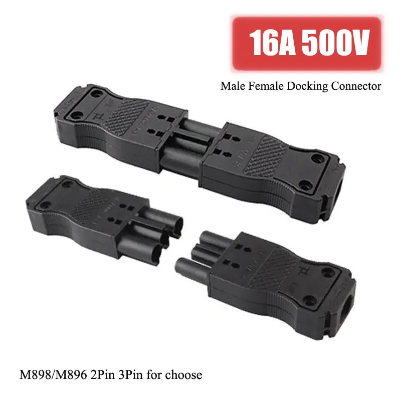 16A-500V-Male-Female-Connector-M898-896-Docking-Terminal-PS-Flat-Plug ...