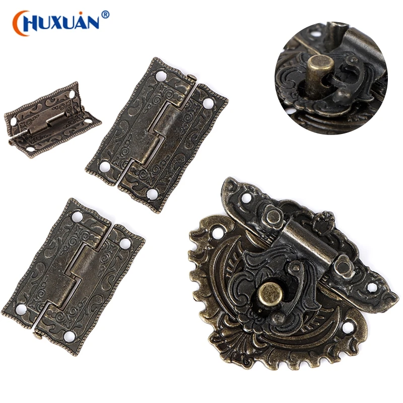 Vintage-Furniture-Hardware-Box-Latch-Hasp-Toggle-Buckle-2Pcs-Decorative ...