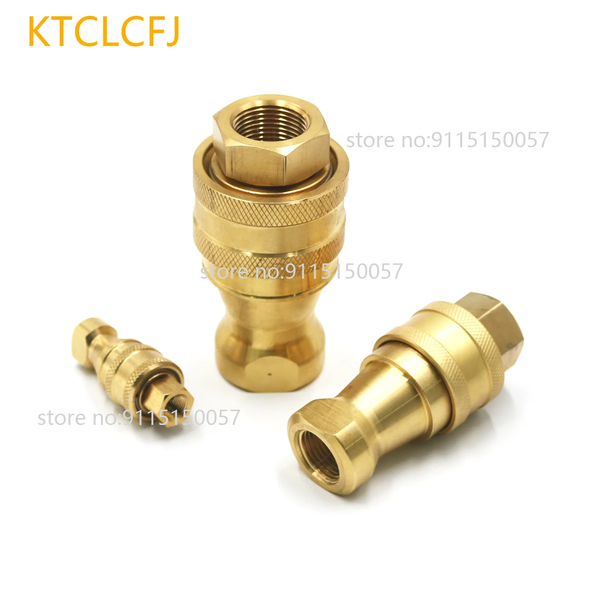 유압식 퀵 커플링 1/4 3/8 1/2 3/4, 폐쇄형 황동 소재 내부 나사산, ISO7241KZD 플러그 및 소켓 커넥터, 1 인치