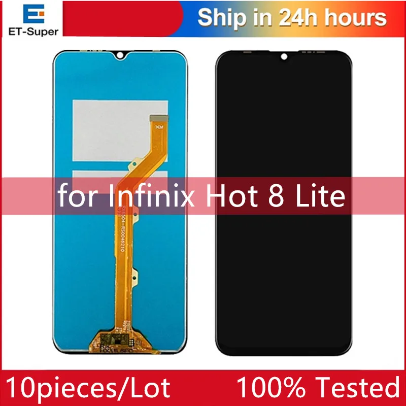 New Display For Infinix Hot 8 Lite X650 LCD Display Touch Glass Screen ...