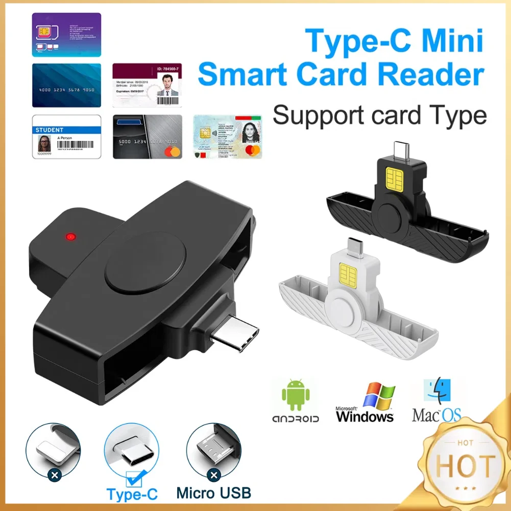 USB-type-C-Smart-Card-Reader-Portable-Card-Reader-Adapter-For-Citizen ...