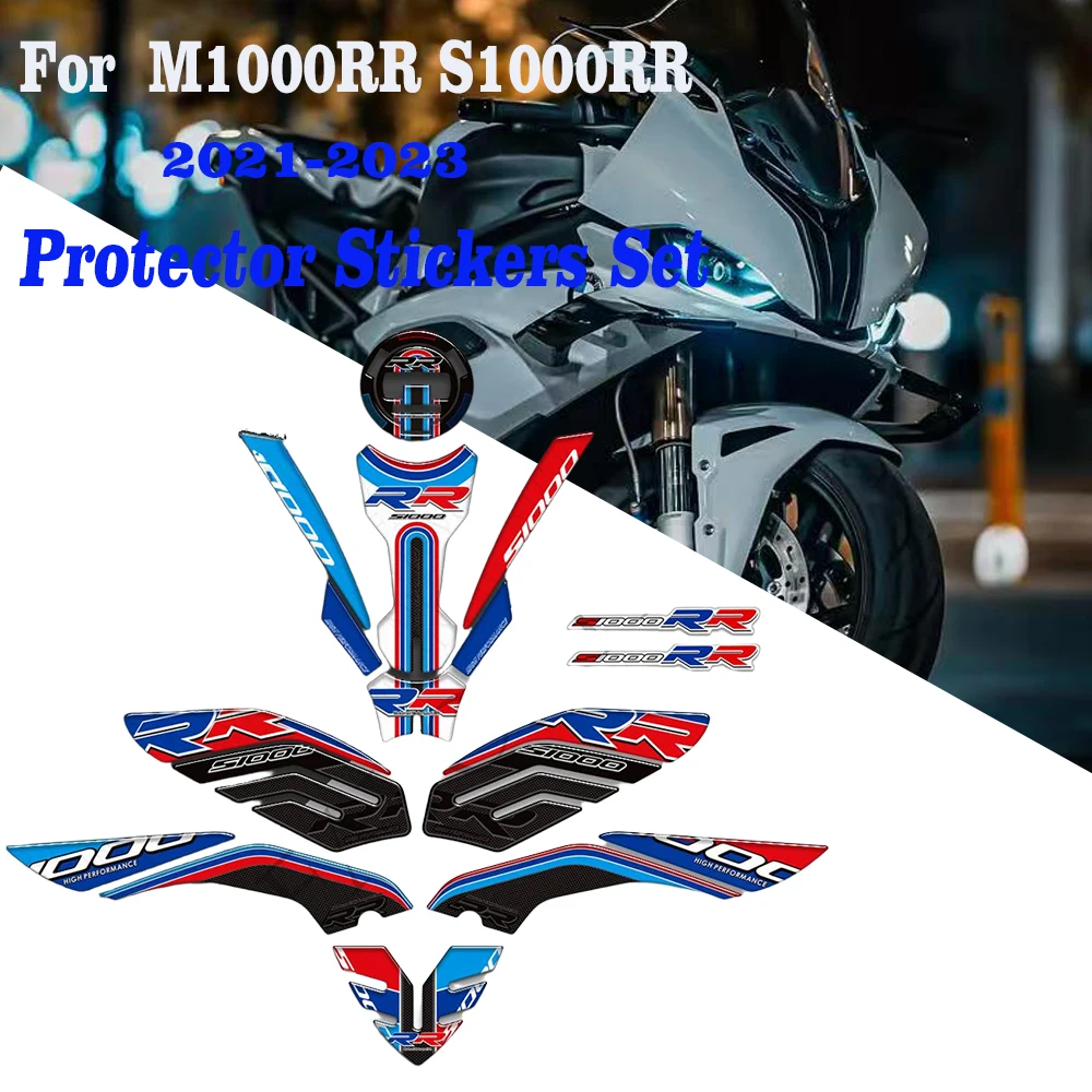 S1000 RR 2021 2022 2023 Motorcycle Fuel Tank Pad Decals For BMW S1000 M ...
