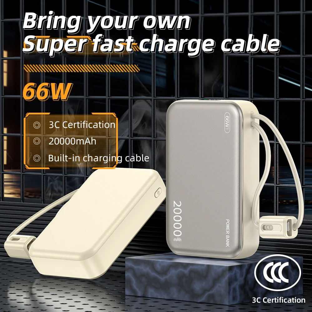 Kiki Shoot 20000mAh Power Bank 66W Fast Charge Powerbank CCC Chinese ...