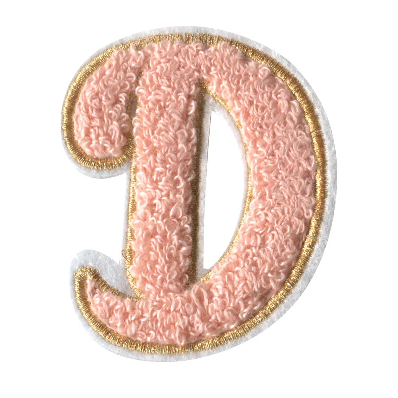 The Letter D In Glitter Pink