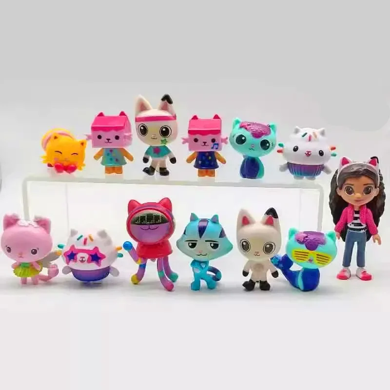 13pcs-set-PVC-Gabby-Dollhouse-Figure-Toy-Mercat-Cartoon-Stuffed-Animals ...