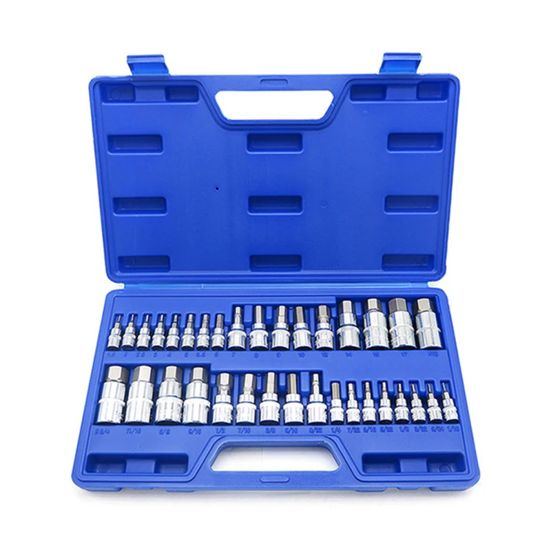 34pcs-Master-Hex-Bit-Socket-Set-Allen-Wrench-Bit-Kit-Hex-Key-for ...
