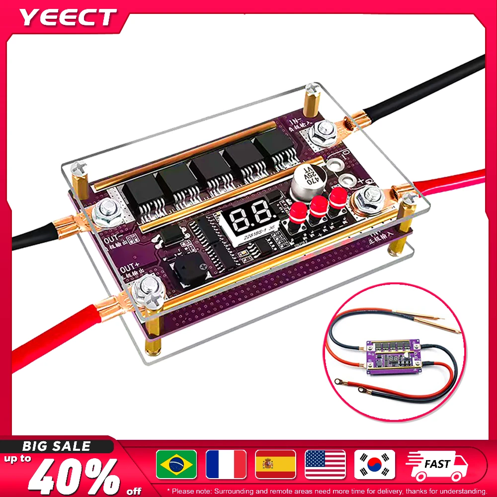 Spot Welder DIY Kit 99 Gears of Power Adjustable Spots Welding Control ...
