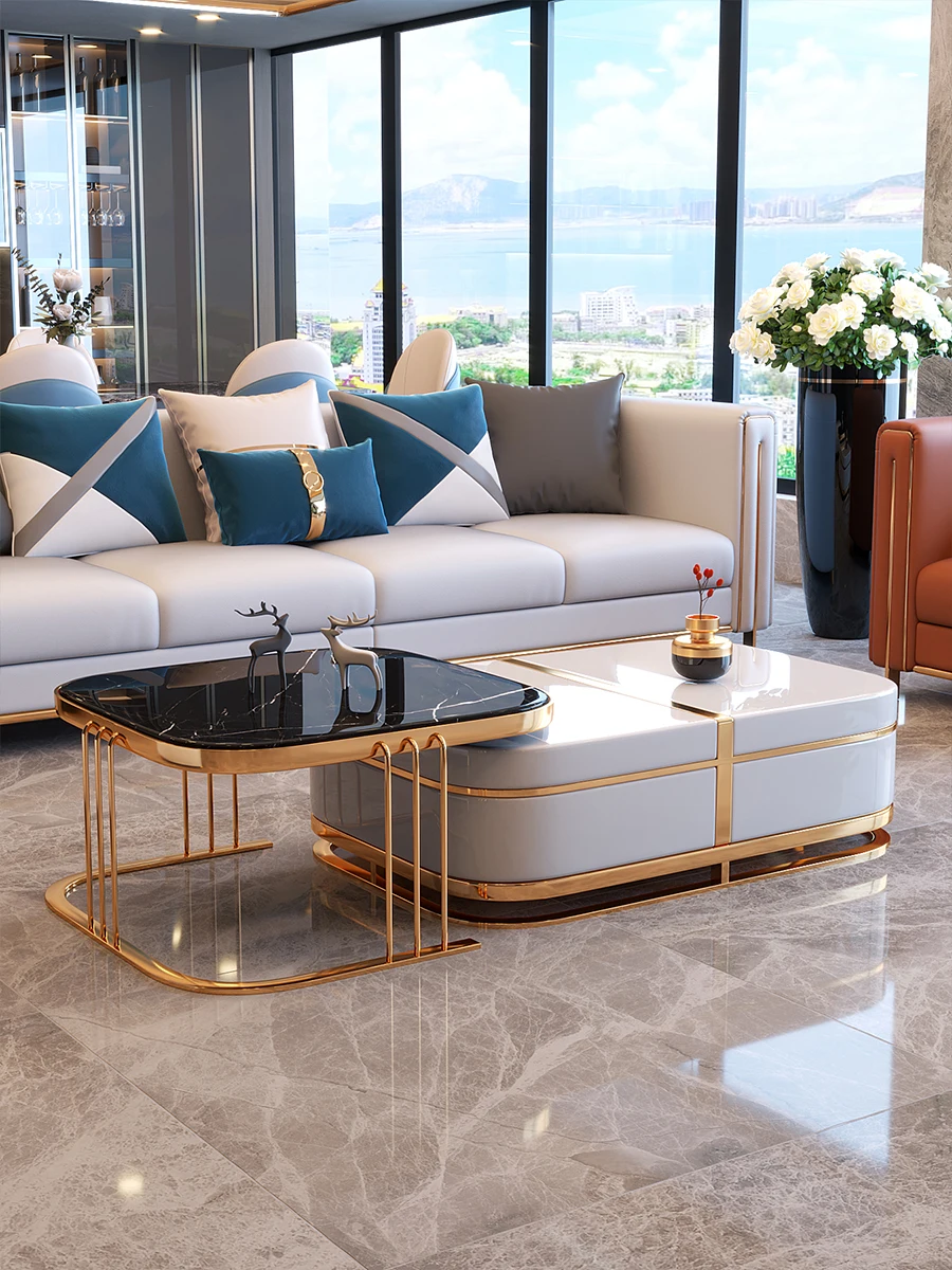 Italian-Style-Light-Luxury-Coffee-Table-Ins-Style-Simple-Small ...