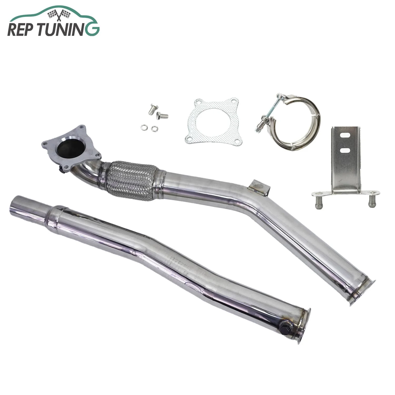 Exhaust Downpipe for VW Golf EA888 Gen2 MK5 MK6 GTI Jetta GLI Passat CC ...