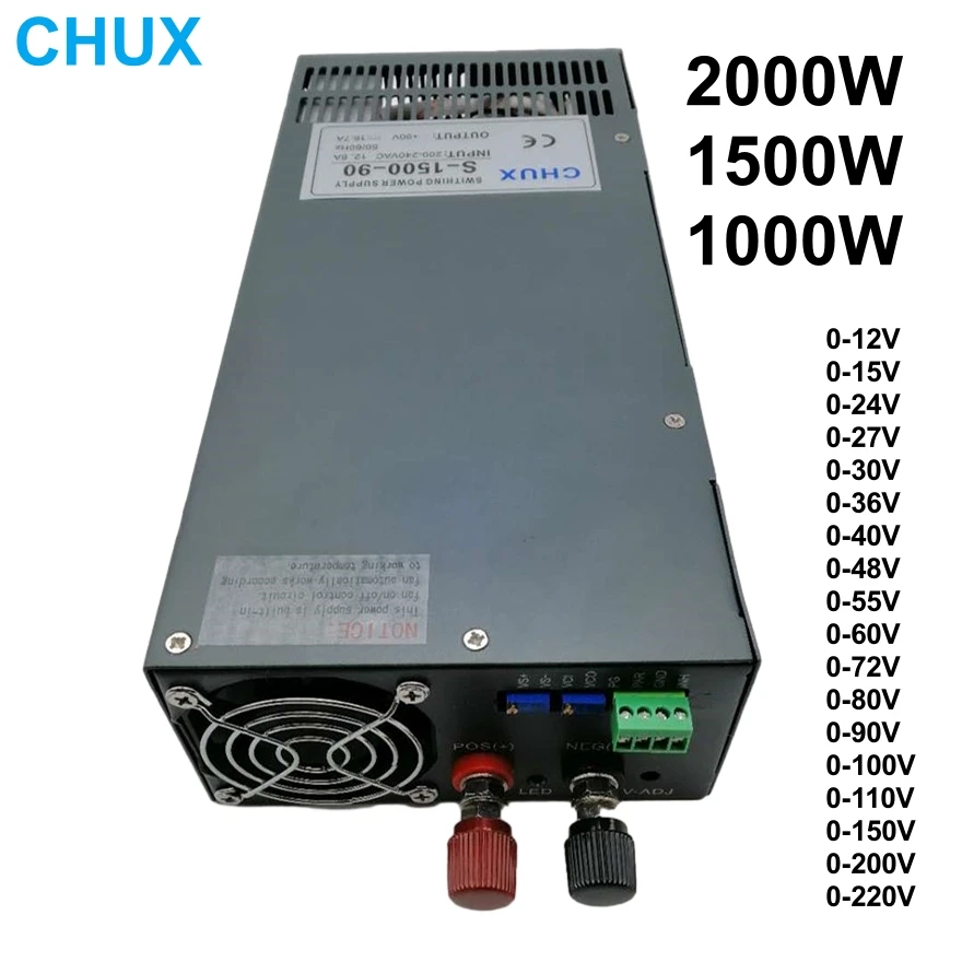 CHUX-2000W-Adjustable-1500W-1000W-Switching-Power-Supply-DC-12V-15V-24V ...
